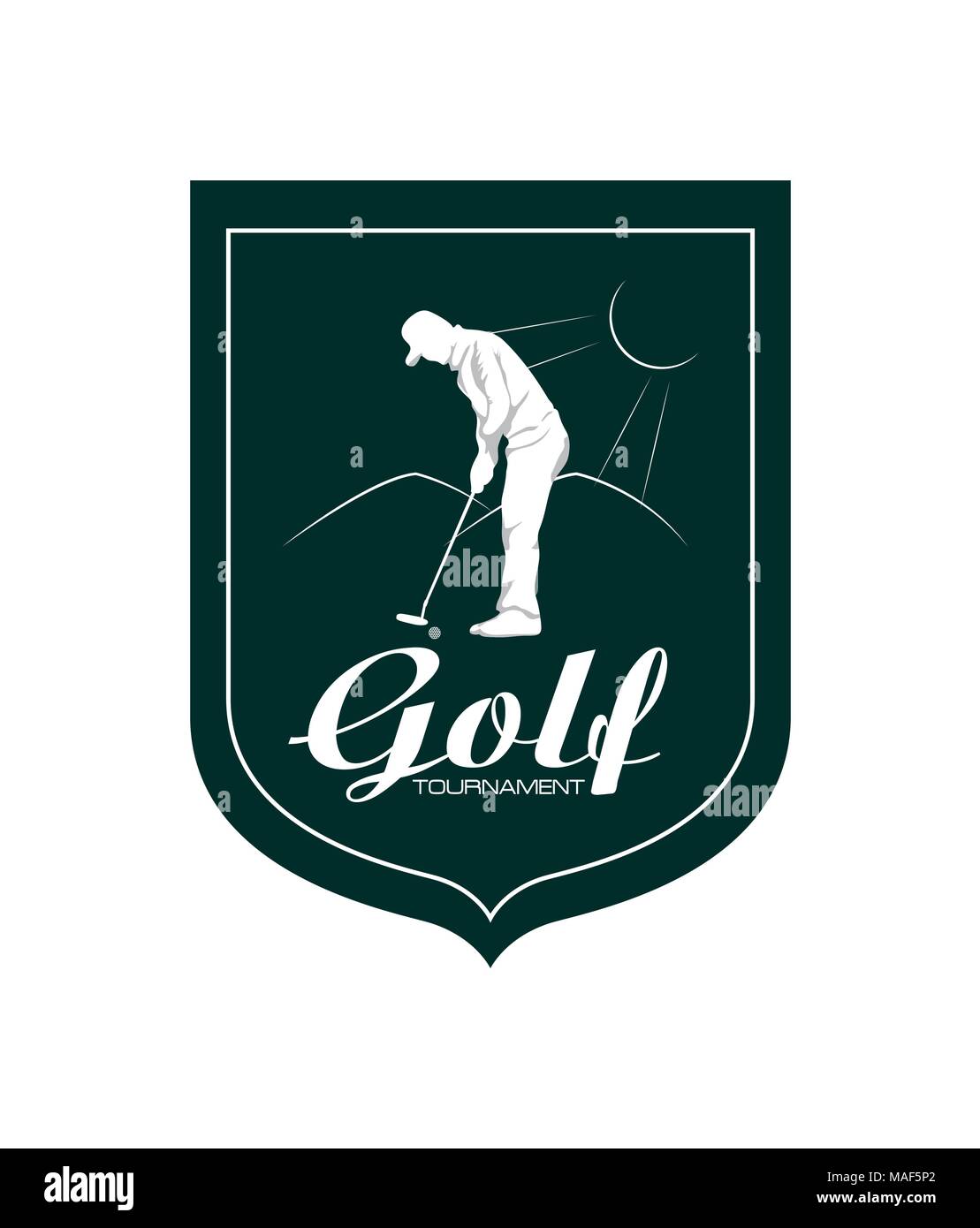 Golf ball symbol vector illustration graphic design Stock Vector Image ...