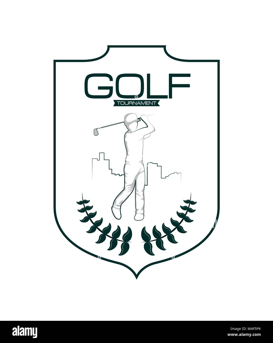 Golf ball symbol vector illustration graphic design Stock Vector Image ...