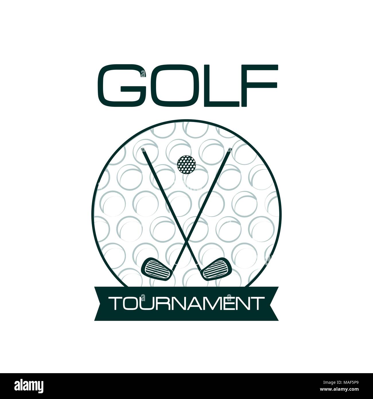 Golf ball symbol vector illustration graphic design Stock Vector Image ...
