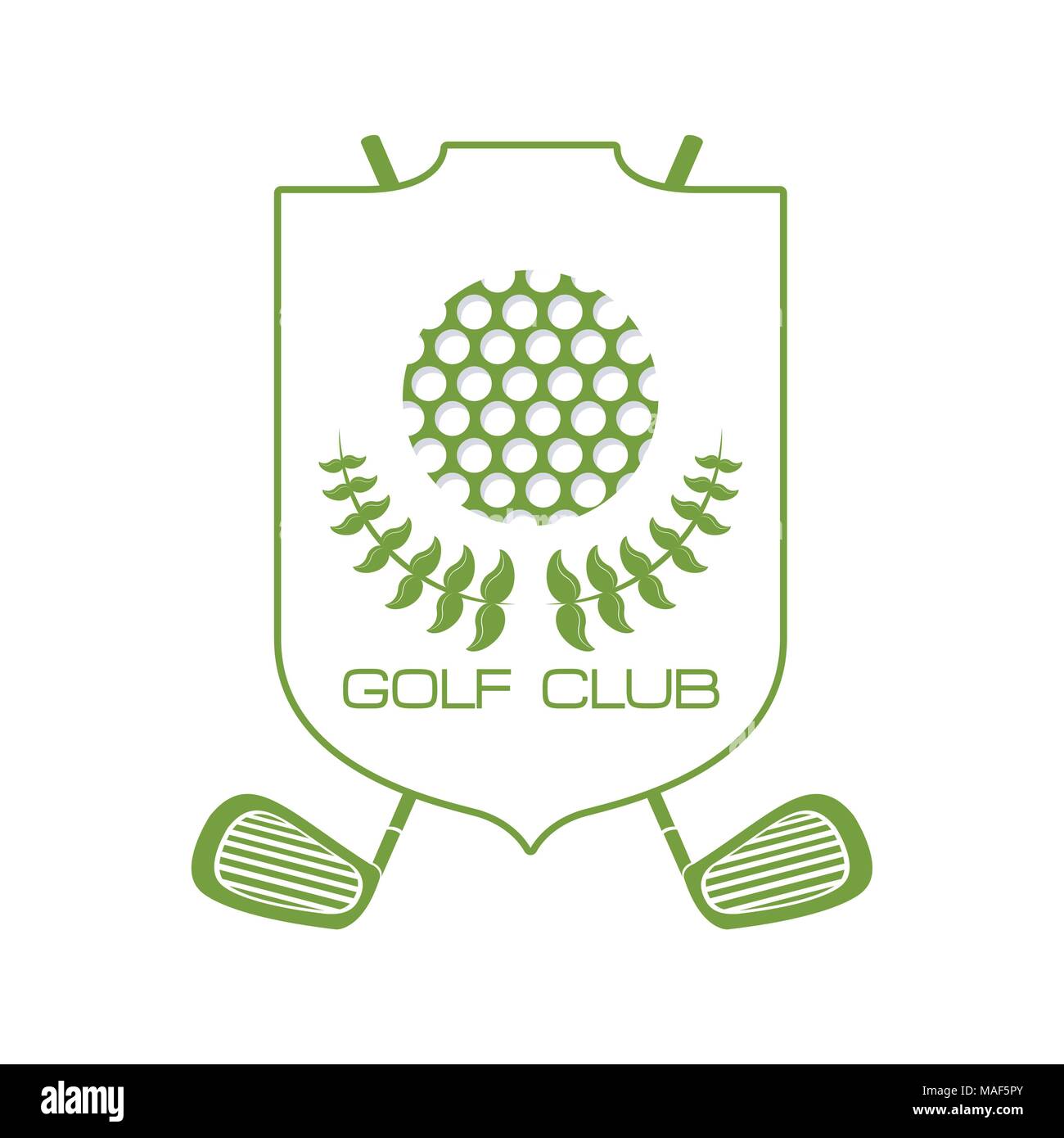 Golf club sport vector illustration graphic design Stock Vector Image ...