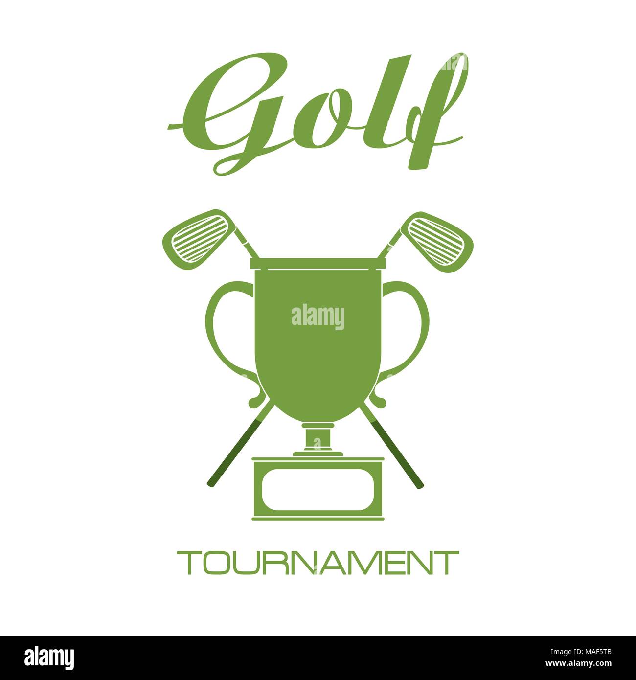 Golf sport tournament vector illustration graphic design Stock Vector ...