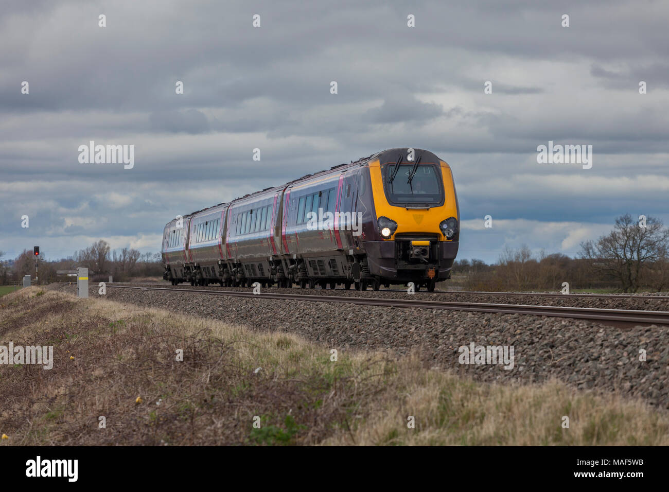 A Crosscountry trains class 221 voyager train at Tredington ...