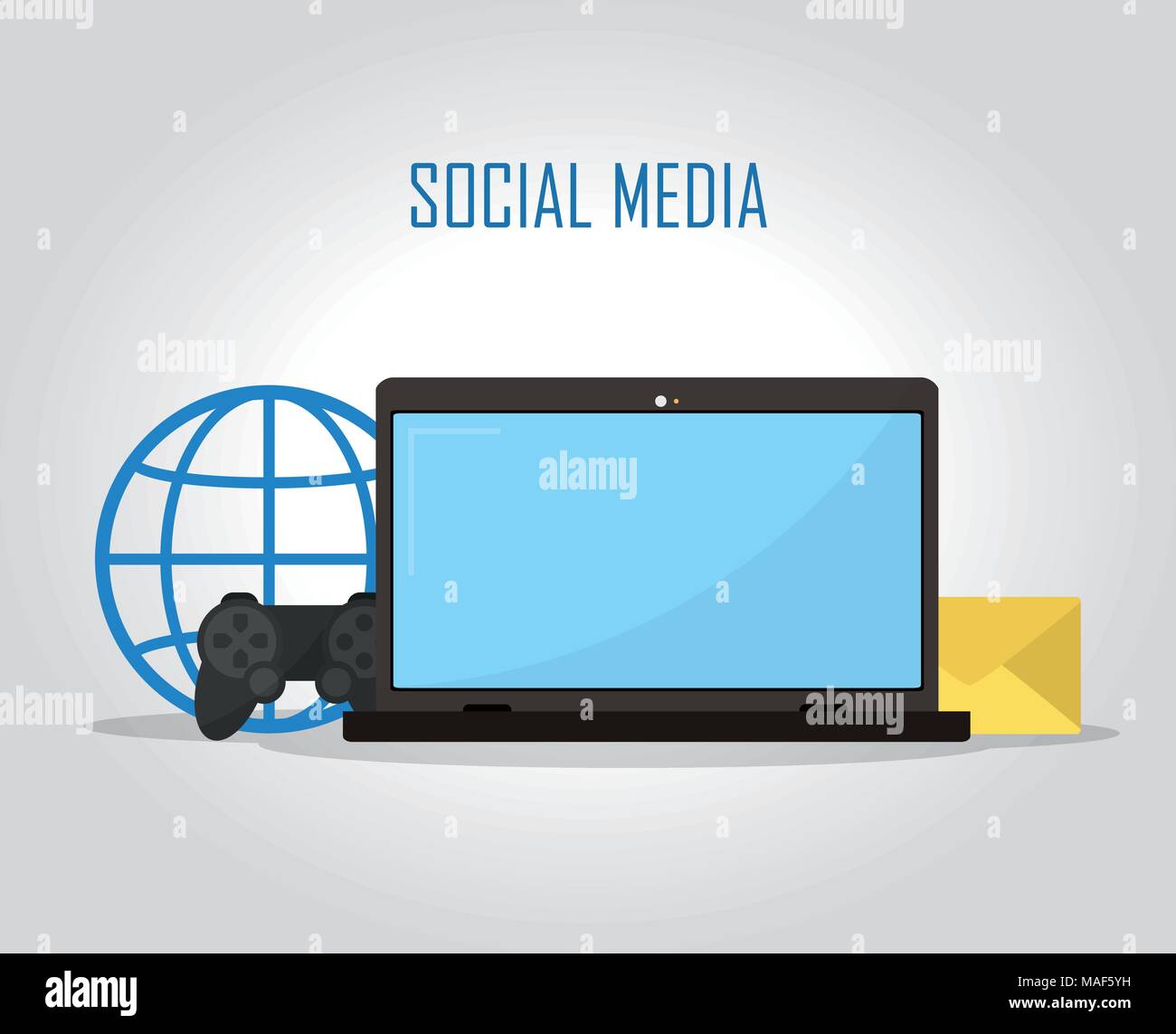 Social media and technology vector illustration graphic design Stock ...