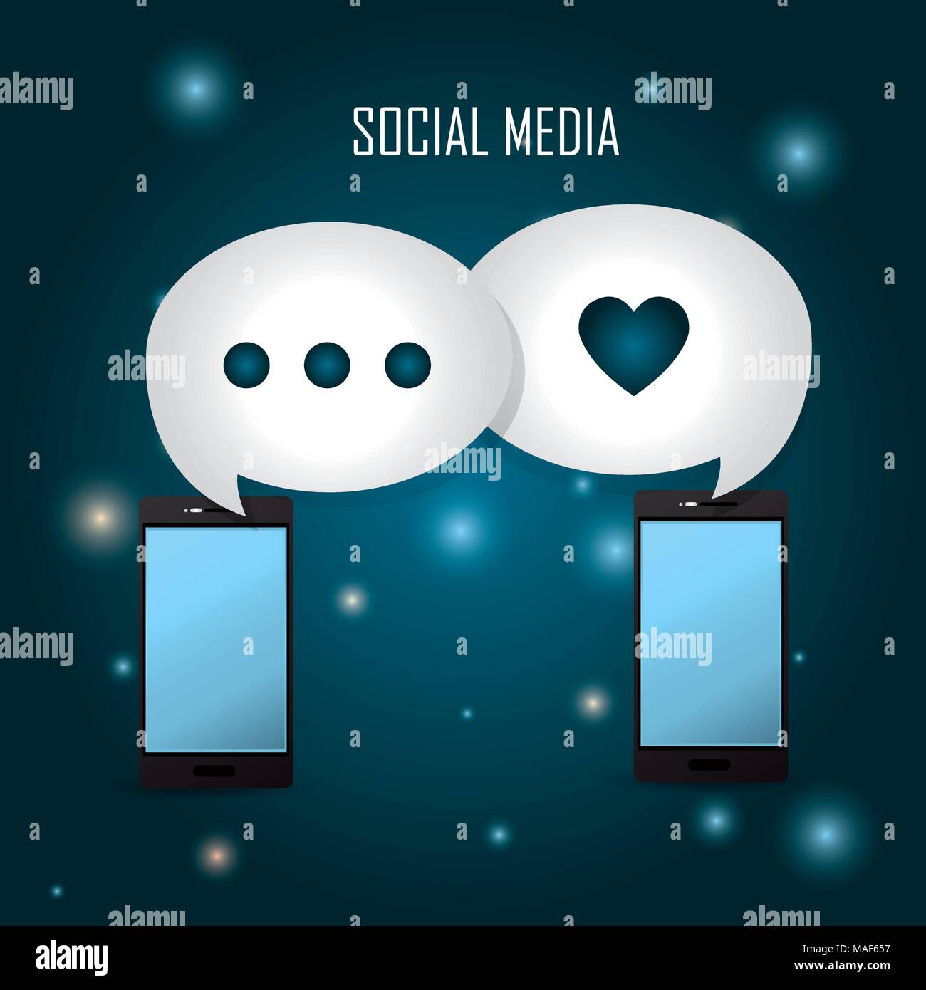 Smartphones and social media vector illustration graphic design Stock ...