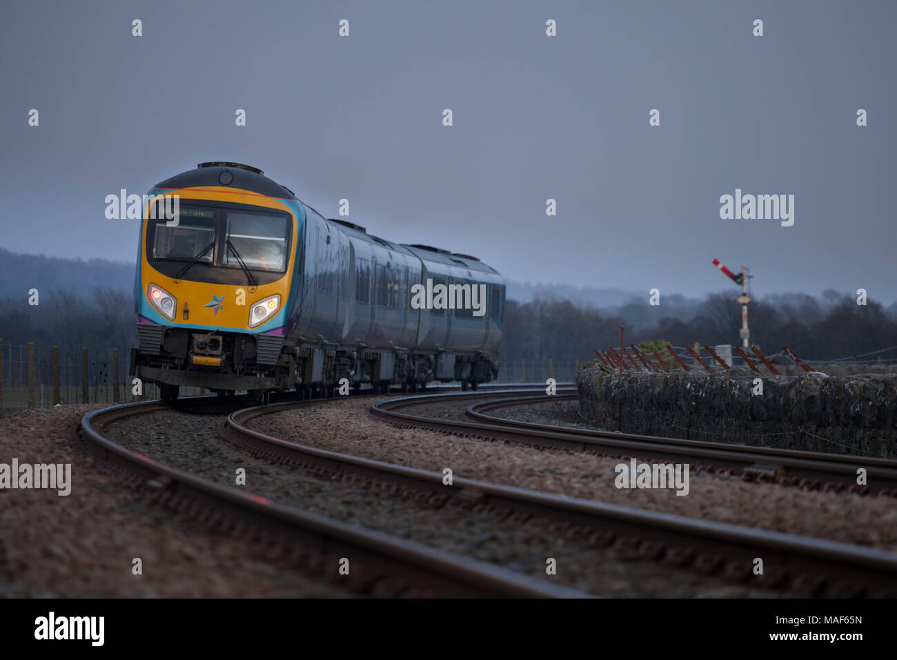 A Transpennine Express class 185 train, on hire to Northern rail at ...