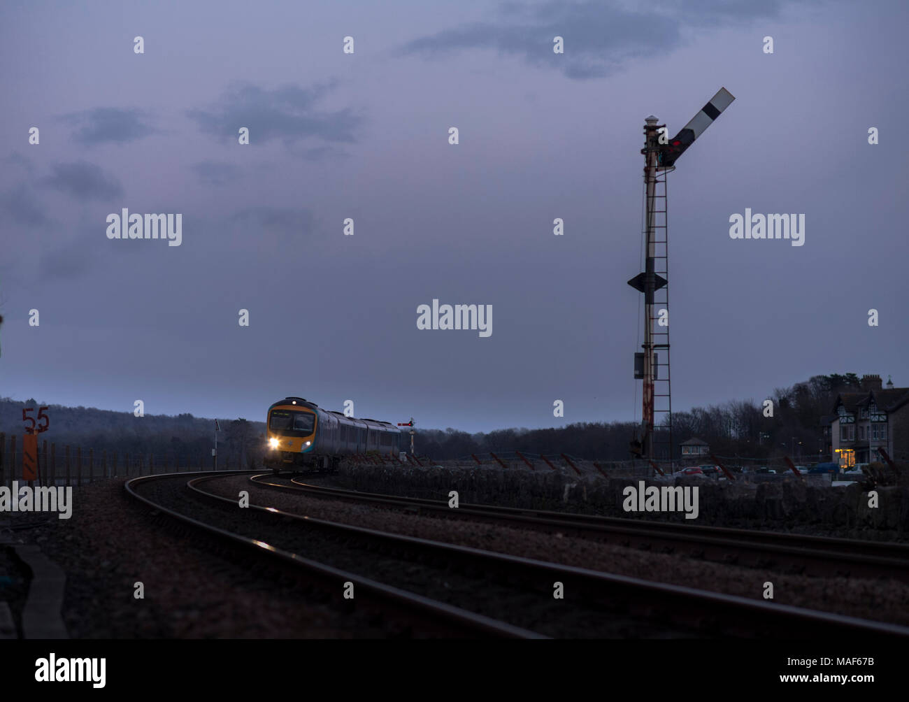 A Transpennine Express class 185 train, on hire to Northern rail at ...
