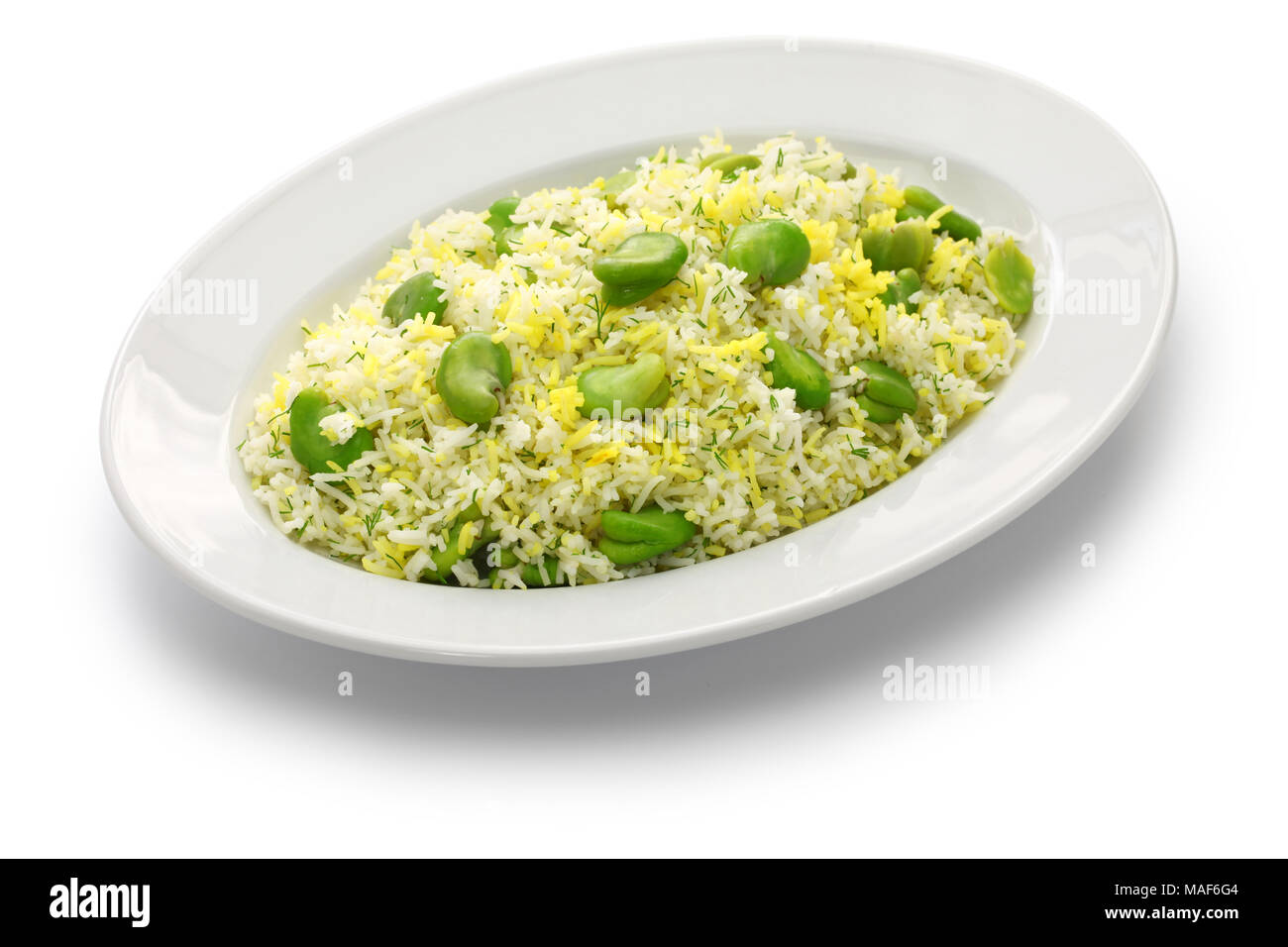 Baghali polo hi-res stock photography and images - Alamy