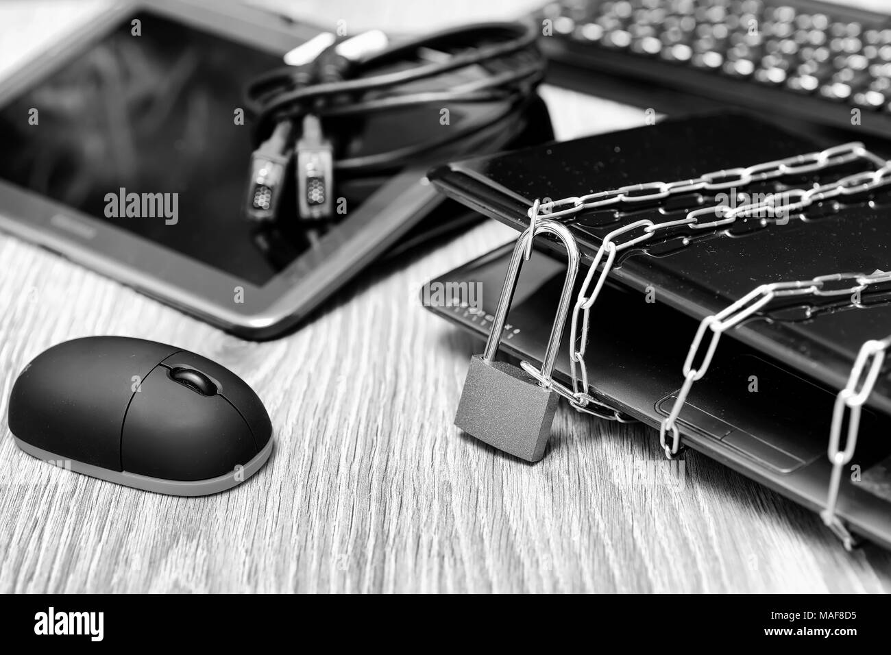 Keyboard cyber crime computer hacker security internet social me Black ...