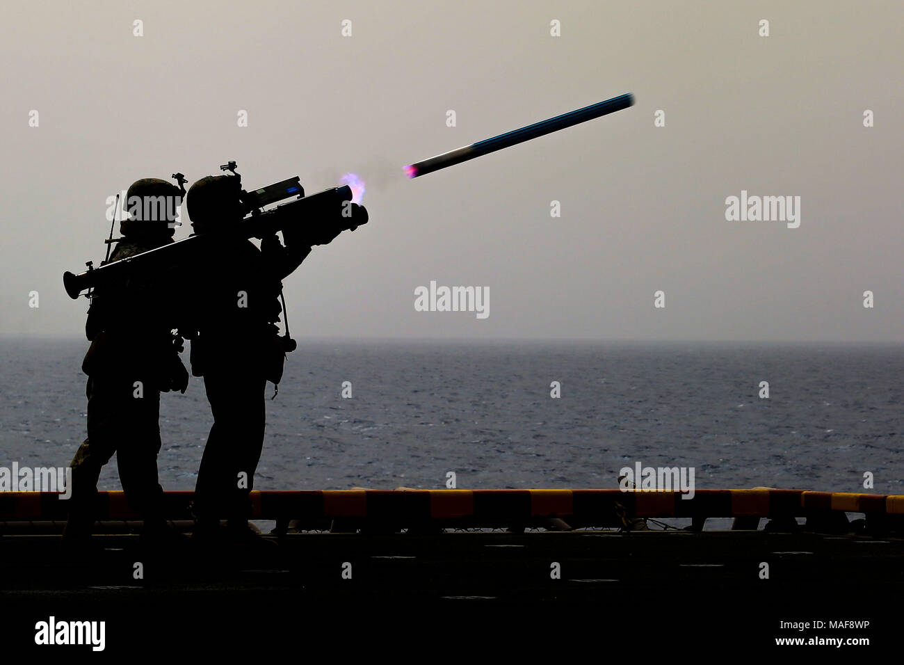 MEDITERRANEAN SEA (March 23, 2018) Marines assigned to the 26th Marine ...