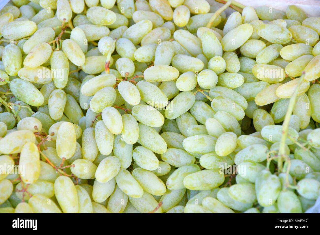 Fresh and ripe grapes are sold at the Bazaar Stock Photo - Alamy