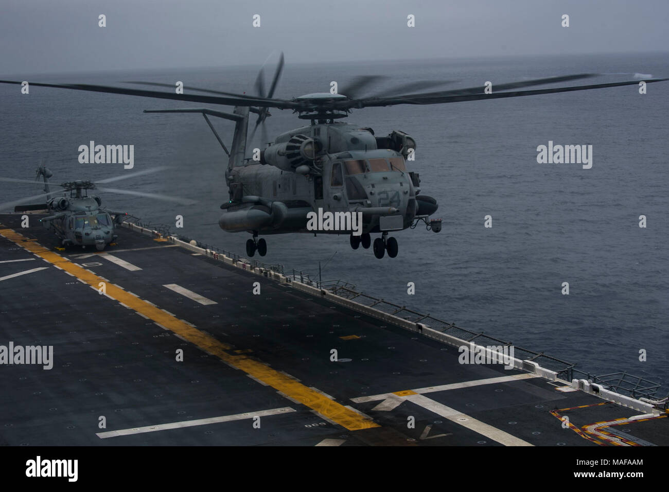 A CH-53E Super Stallion with Marine Medium Tiltrotor Squadron 166, 13th ...