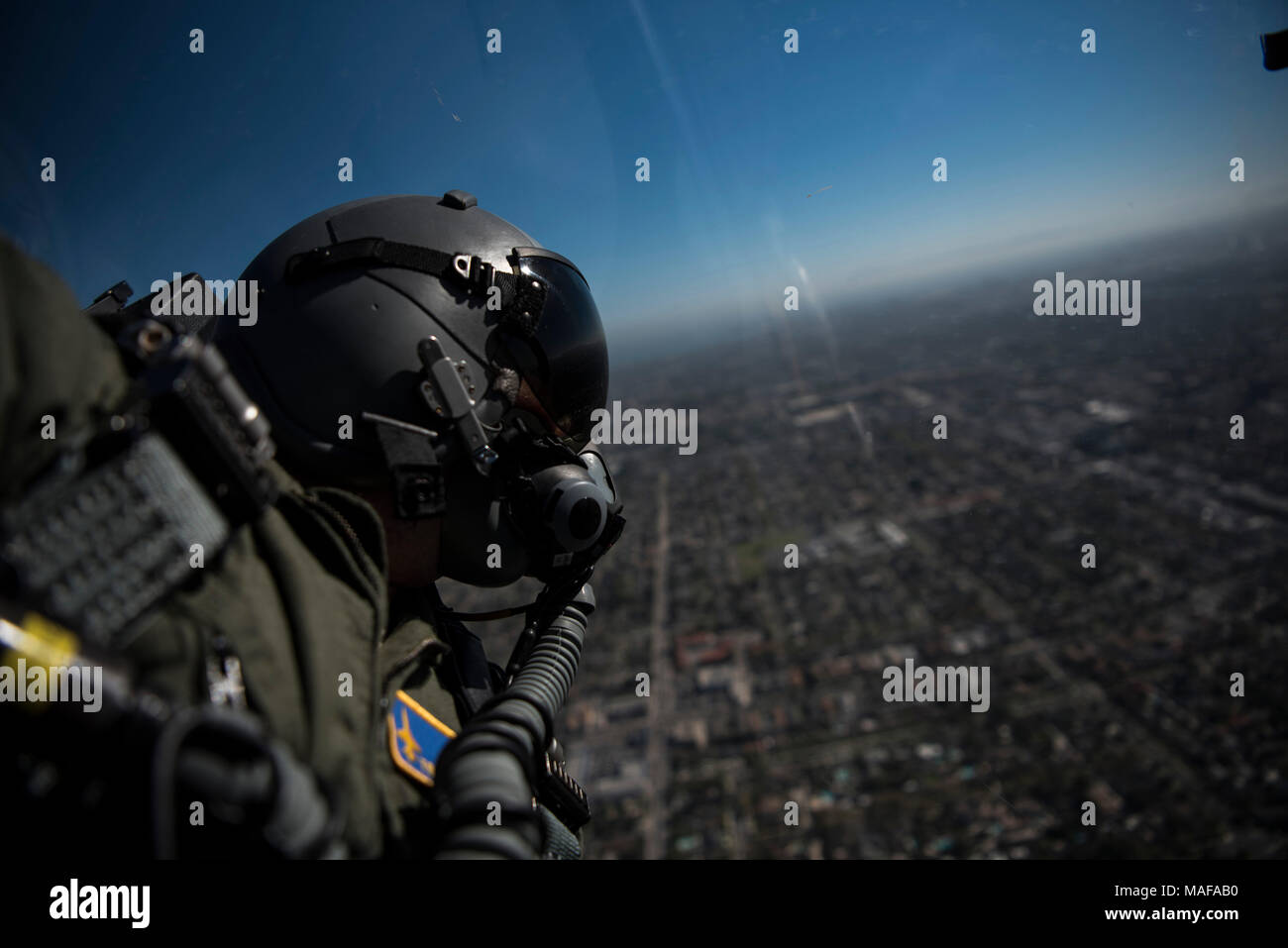 A member from the 71st Flying Training Wing (FTW), Vance Air Force Base ...