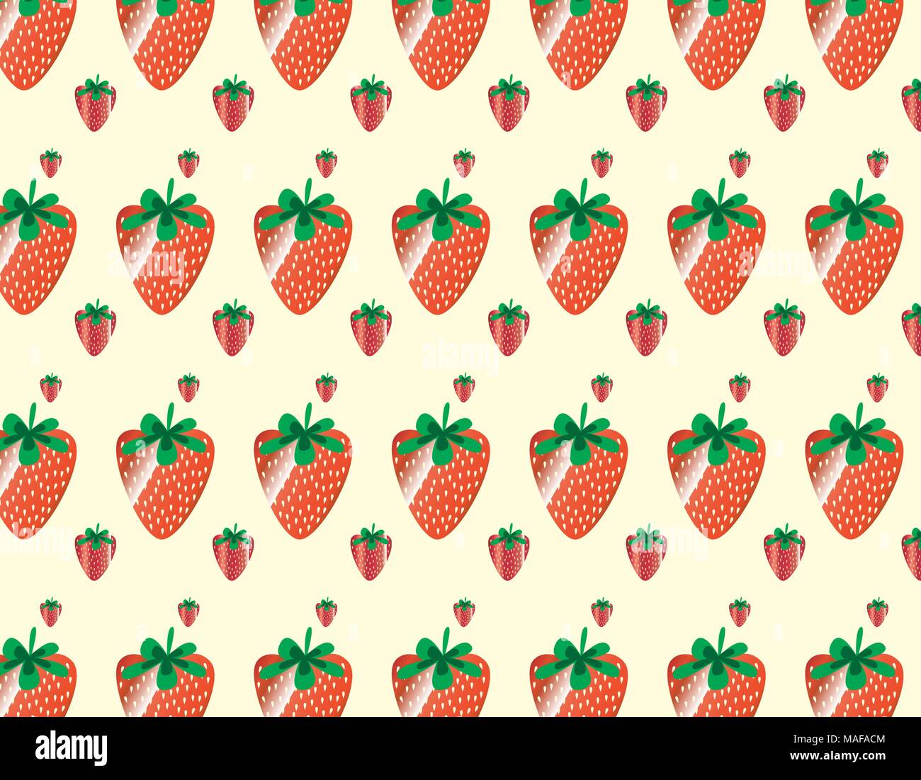 Seamless strawberry pattern background vector and illustration Stock ...