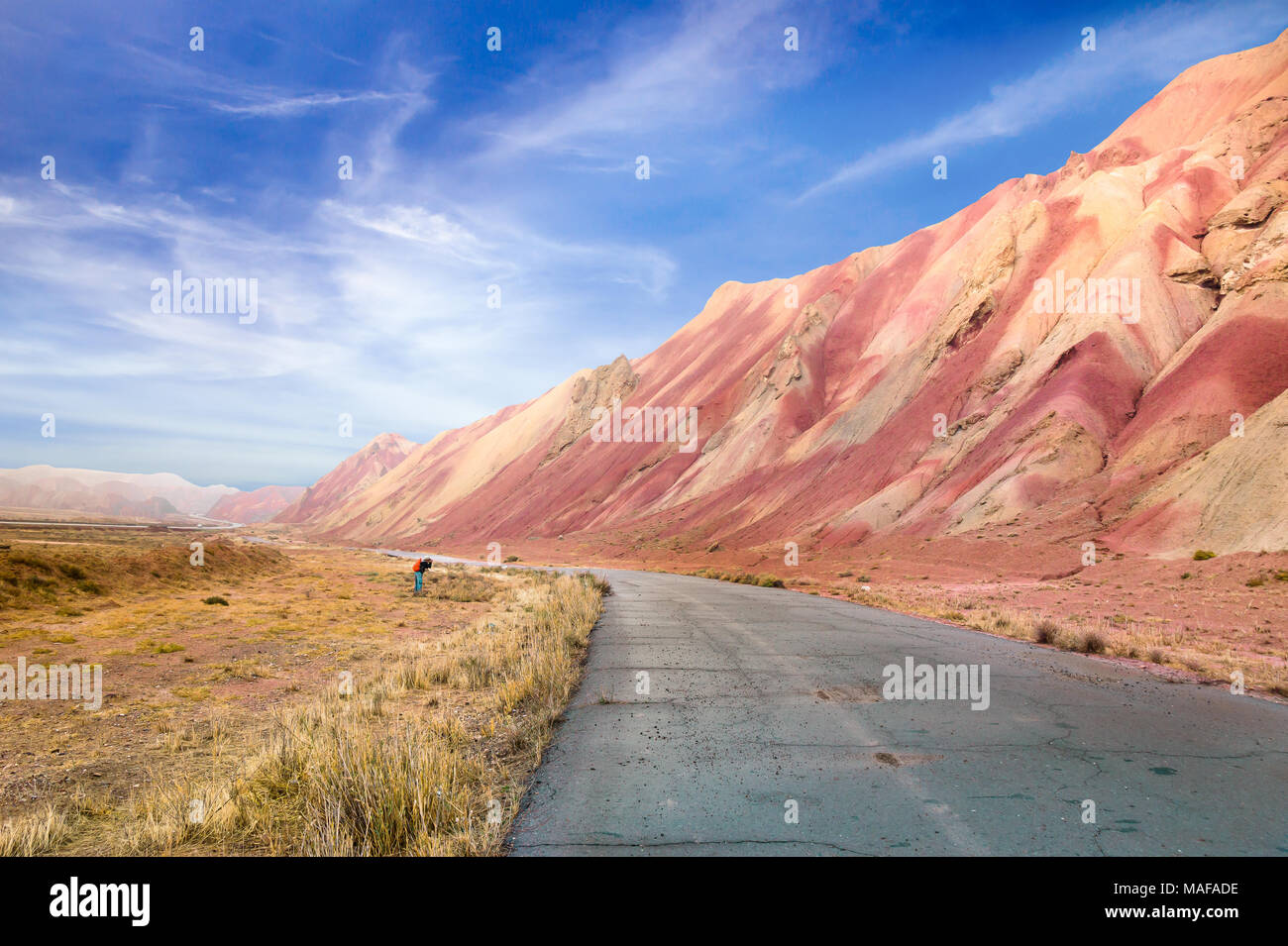 The most beautiful colorful mountain and spectacular blue sky in Tabriz ...