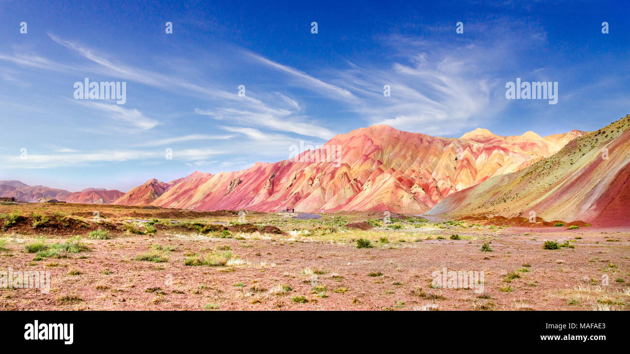 The most beautiful colorful mountain and spectacular blue sky in Tabriz ...