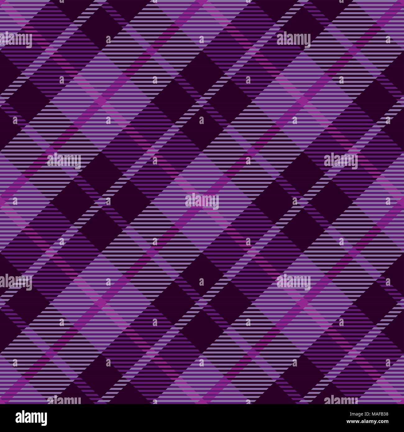 Vector plaid tartan pattern background in purple color Stock Vector ...