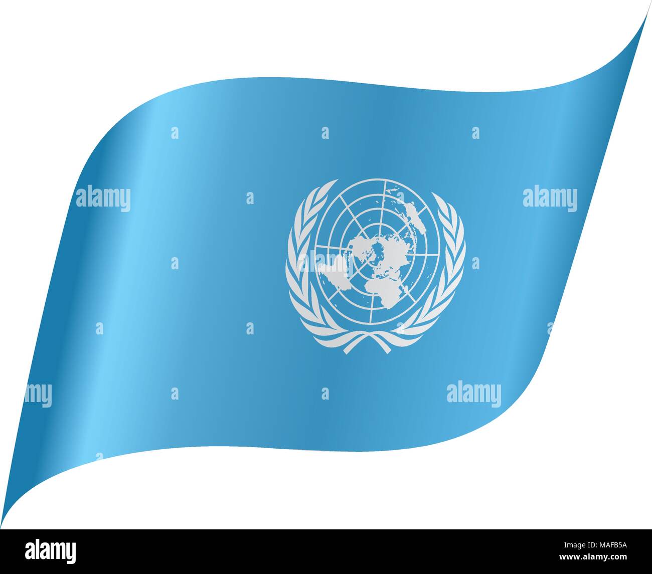 UN flag, vector illustration Stock Vector Image & Art - Alamy