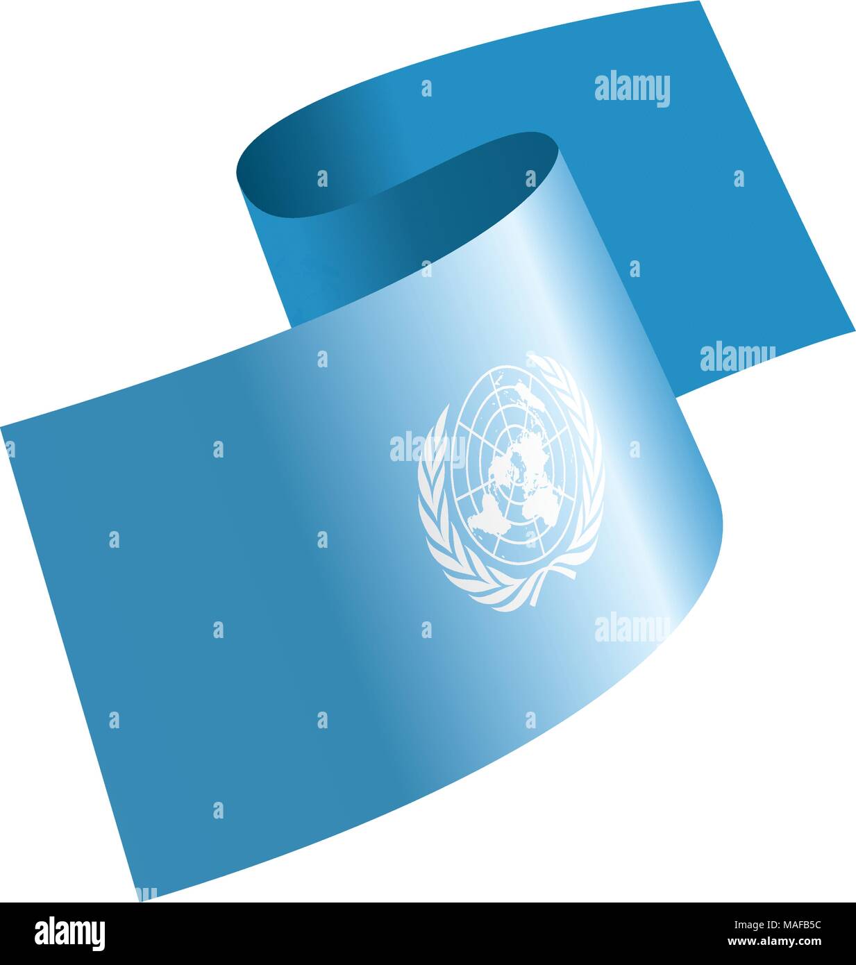 UN flag, vector illustration Stock Vector Image & Art - Alamy