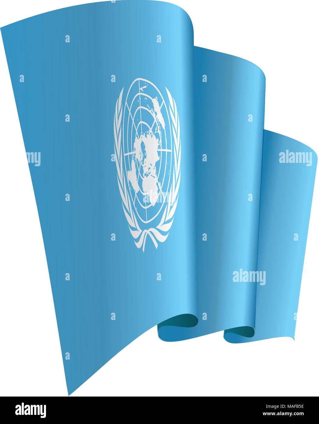 UN flag, vector illustration Stock Vector Image & Art - Alamy