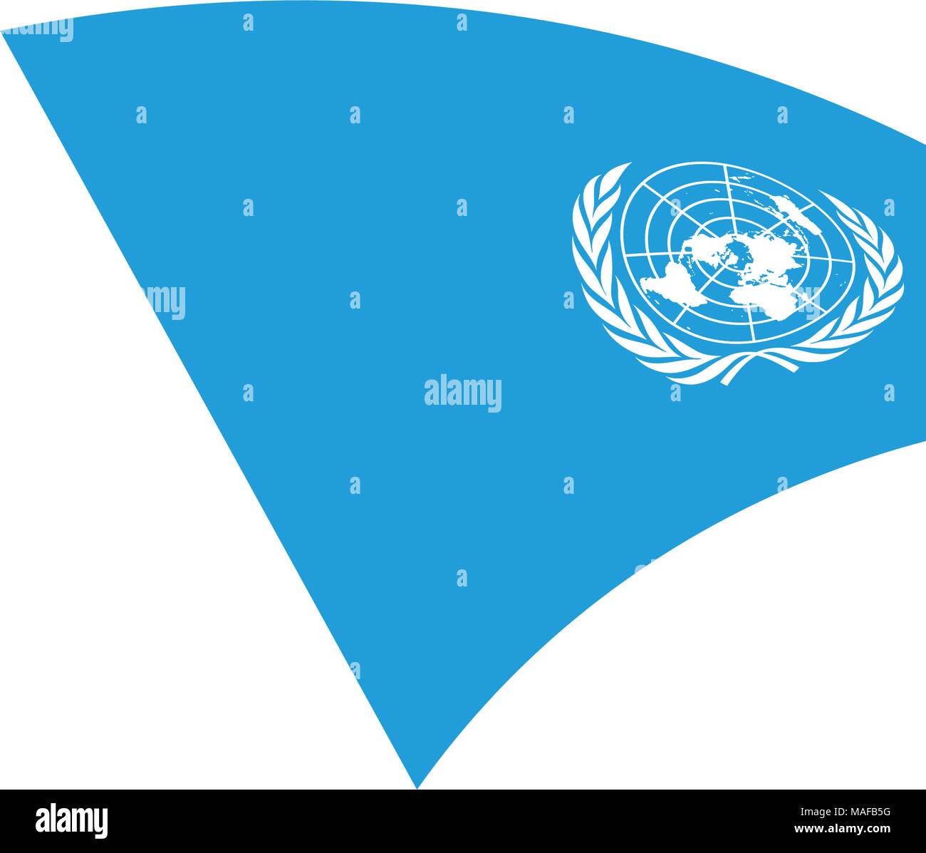 UN flag, vector illustration Stock Vector Image & Art - Alamy