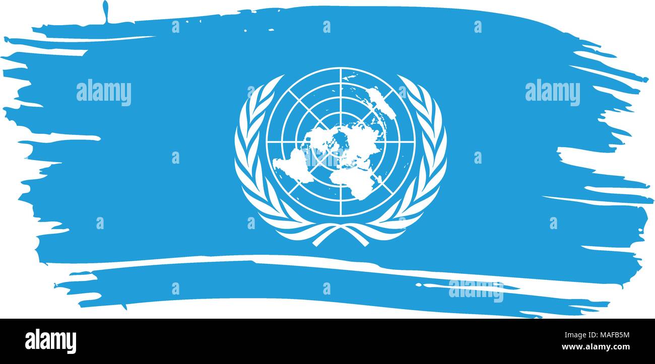 UN flag, vector illustration Stock Vector Image & Art - Alamy