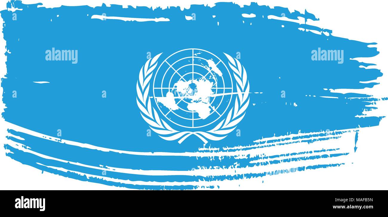 UN flag, vector illustration Stock Vector Image & Art - Alamy