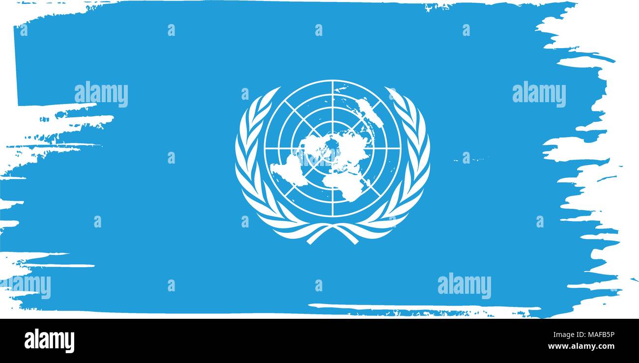 UN flag, vector illustration Stock Vector Image & Art - Alamy