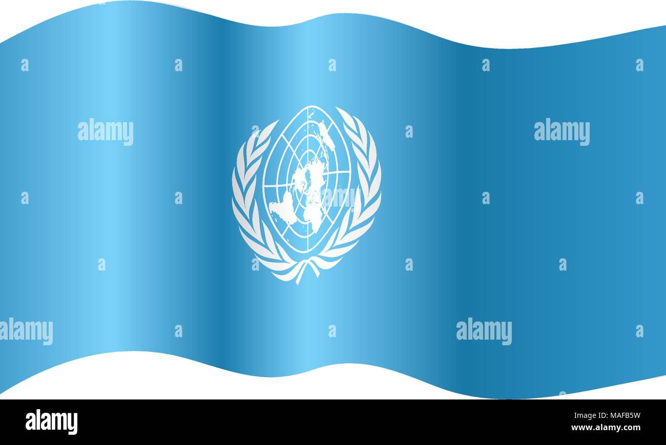 UN flag, vector illustration Stock Vector Image & Art - Alamy