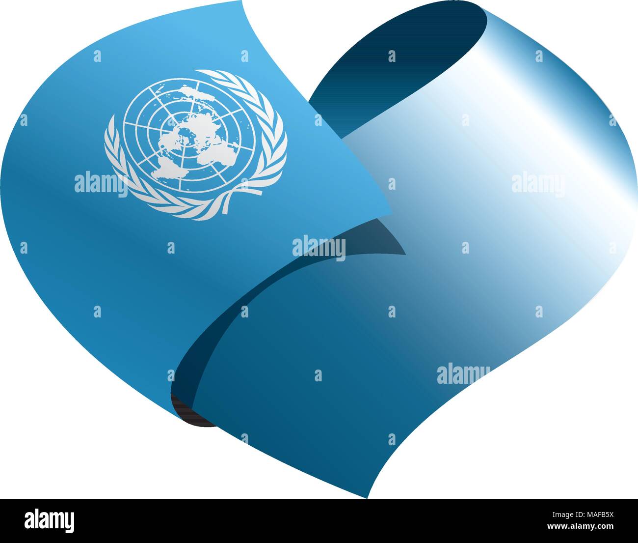 UN flag, vector illustration Stock Vector Image & Art - Alamy