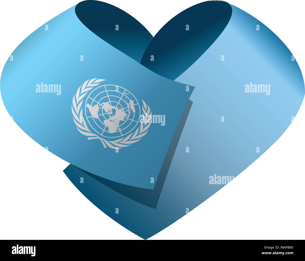 UN flag, vector illustration Stock Vector Image & Art - Alamy
