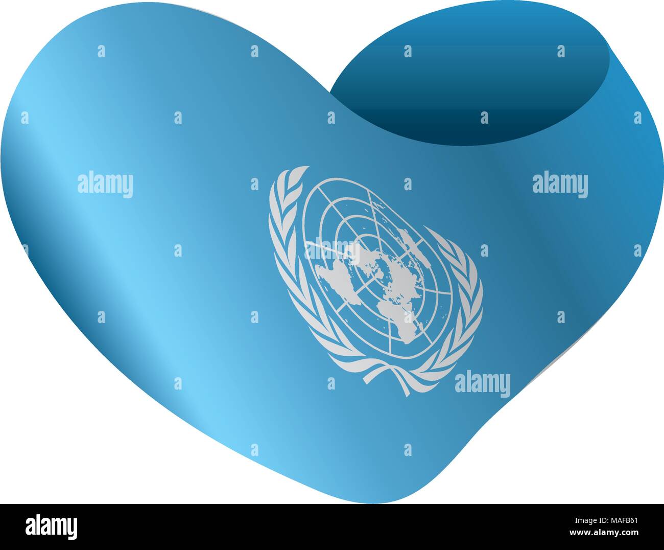 UN flag, vector illustration Stock Vector Image & Art - Alamy