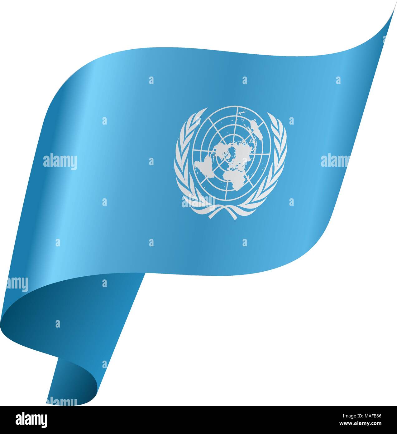 UN flag, vector illustration Stock Vector Image & Art - Alamy