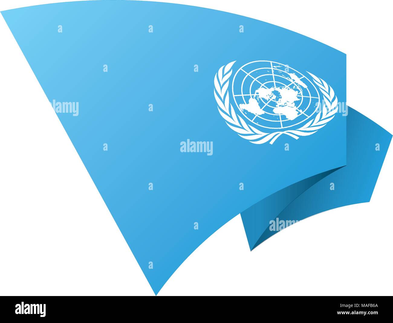 UN flag, vector illustration Stock Vector Image & Art - Alamy