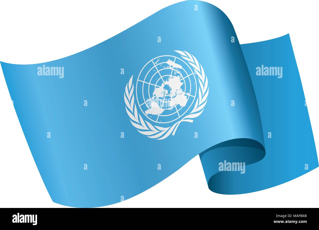 United nations organization flag Stock Vector Images - Alamy