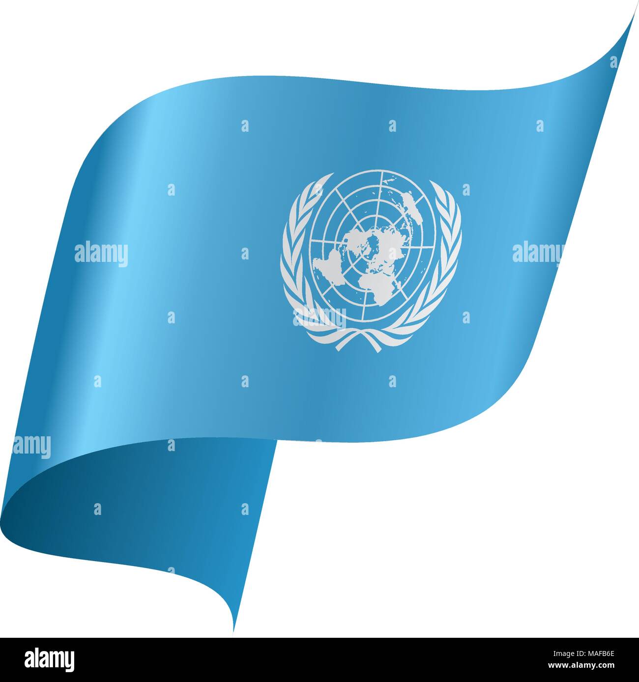UN flag, vector illustration Stock Vector Image & Art - Alamy