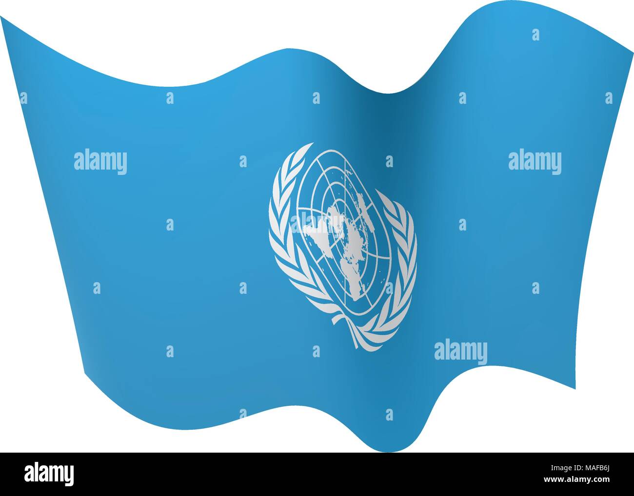 UN flag, vector illustration Stock Vector Image & Art - Alamy