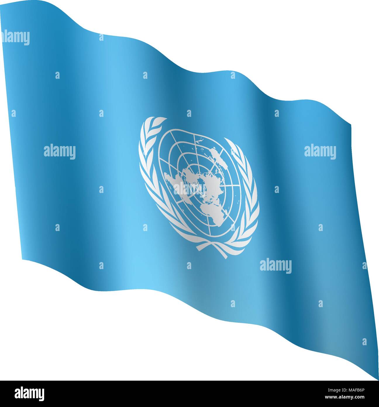 UN flag, vector illustration Stock Vector Image & Art - Alamy