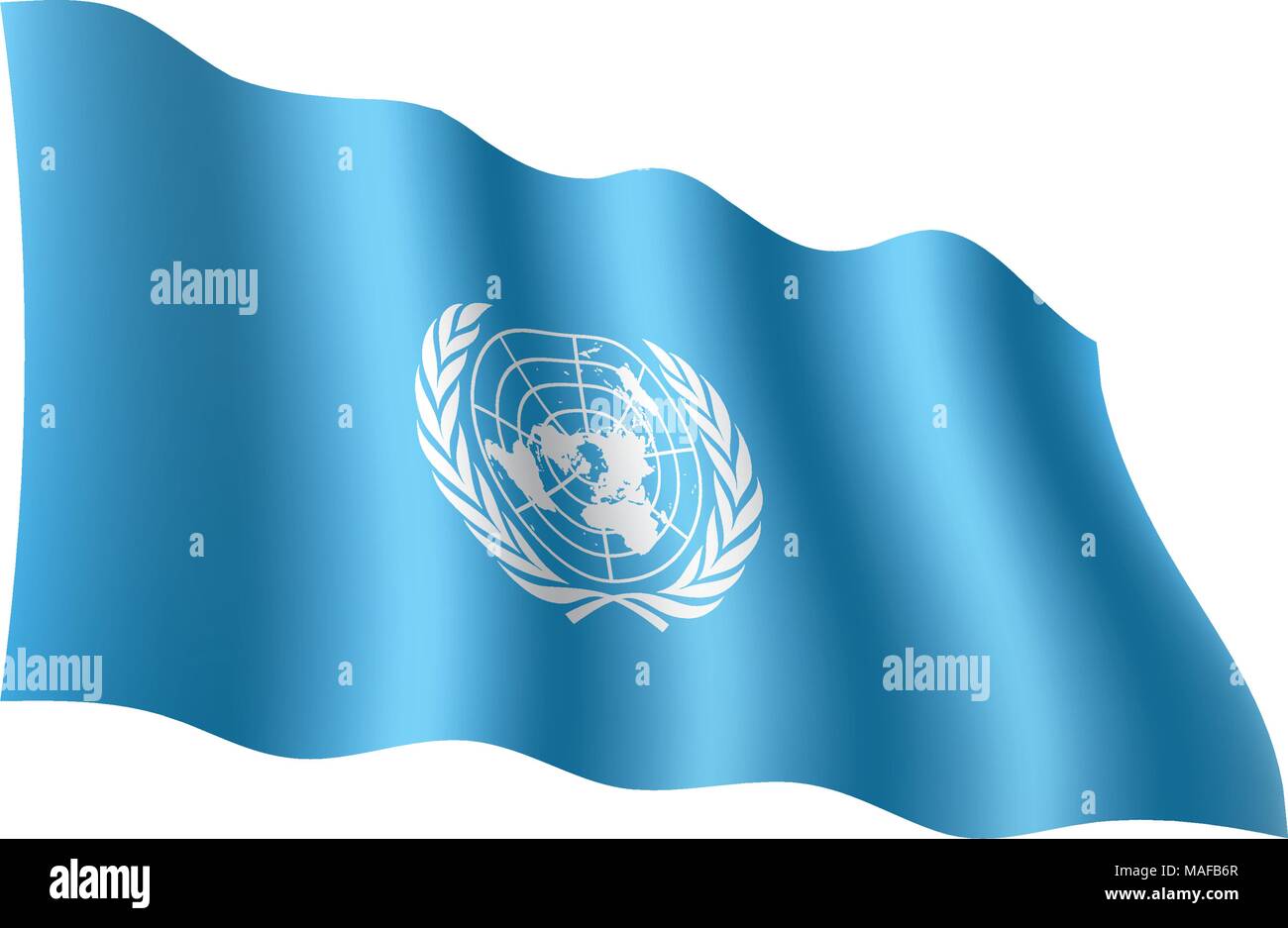 UN flag, vector illustration Stock Vector Image & Art - Alamy