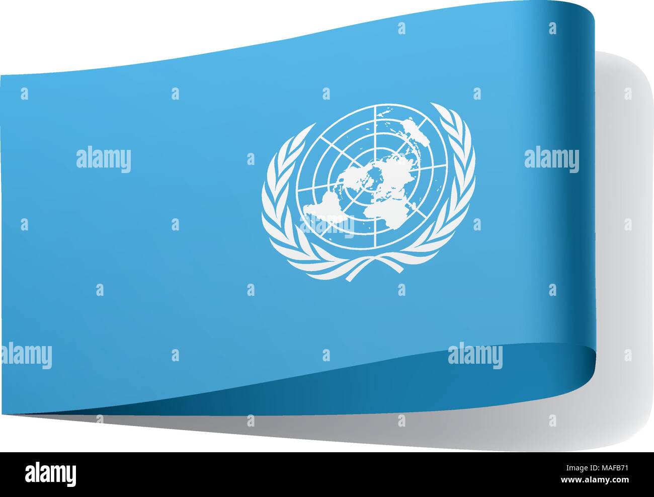 UN flag, vector illustration Stock Vector Image & Art - Alamy