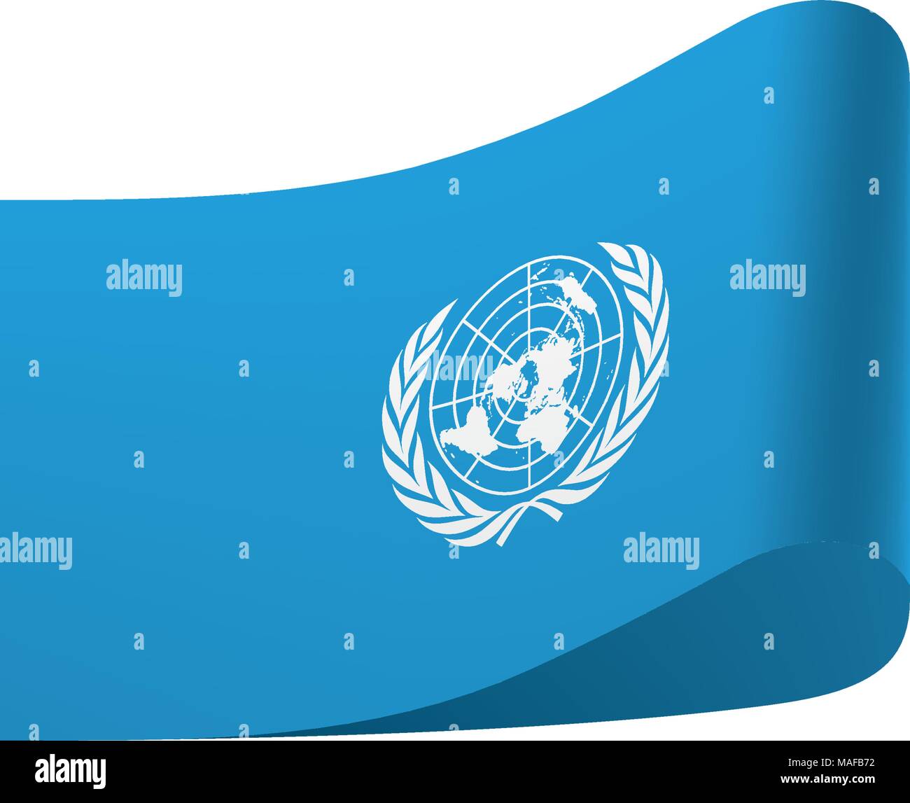 UN flag, vector illustration Stock Vector Image & Art - Alamy