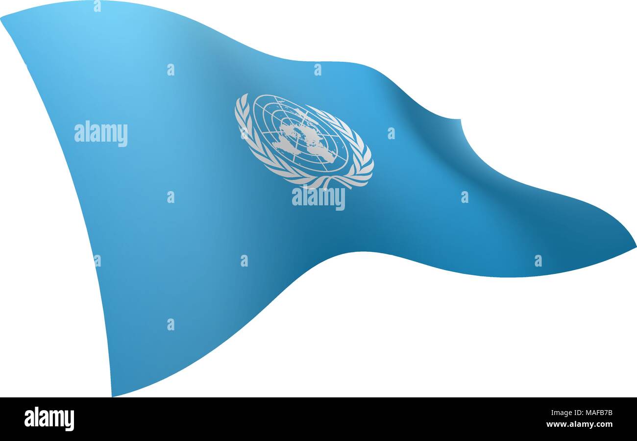 UN flag, vector illustration Stock Vector Image & Art - Alamy