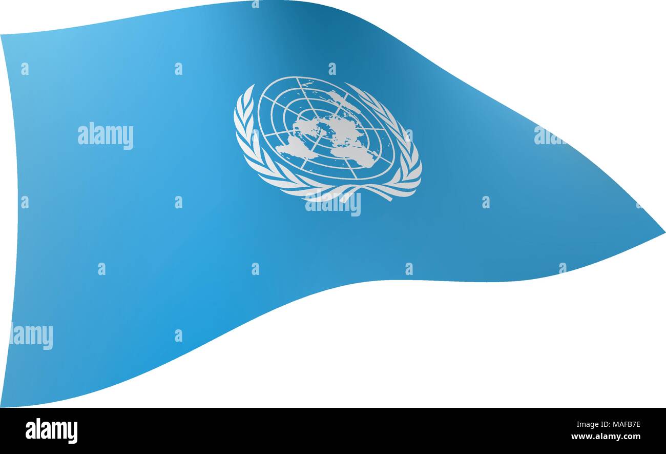 UN flag, vector illustration Stock Vector Image & Art - Alamy