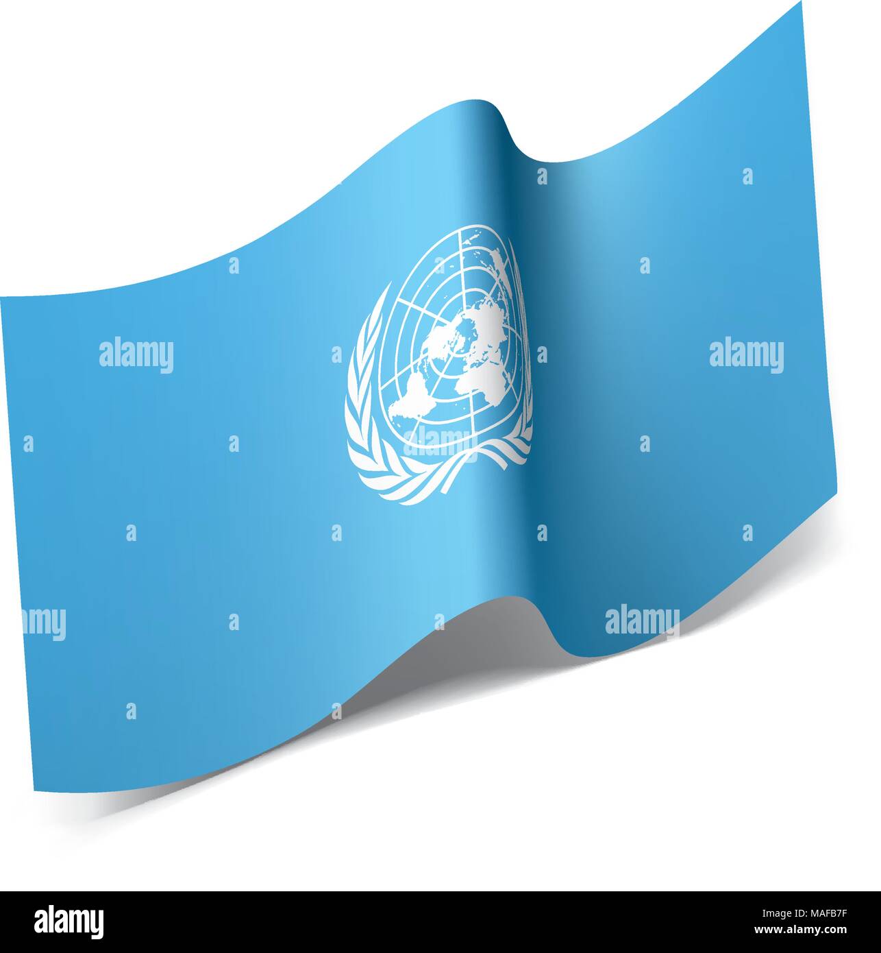 UN flag, vector illustration Stock Vector Image & Art - Alamy
