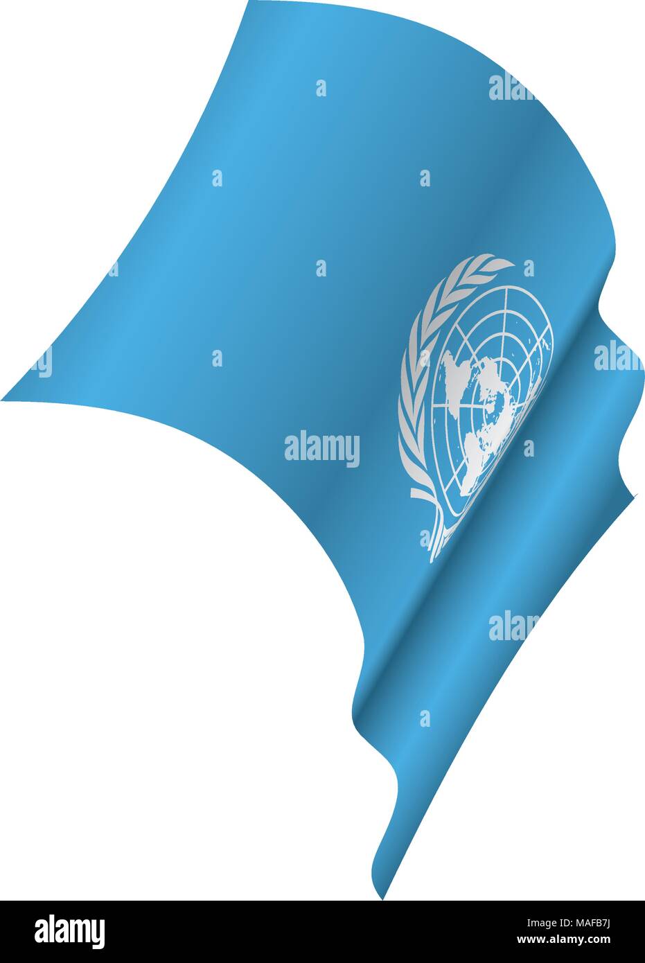 UN flag, vector illustration Stock Vector Image & Art - Alamy
