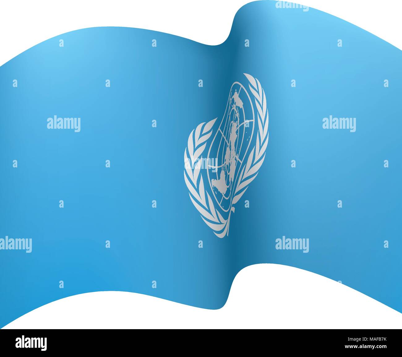 UN flag, vector illustration Stock Vector Image & Art - Alamy