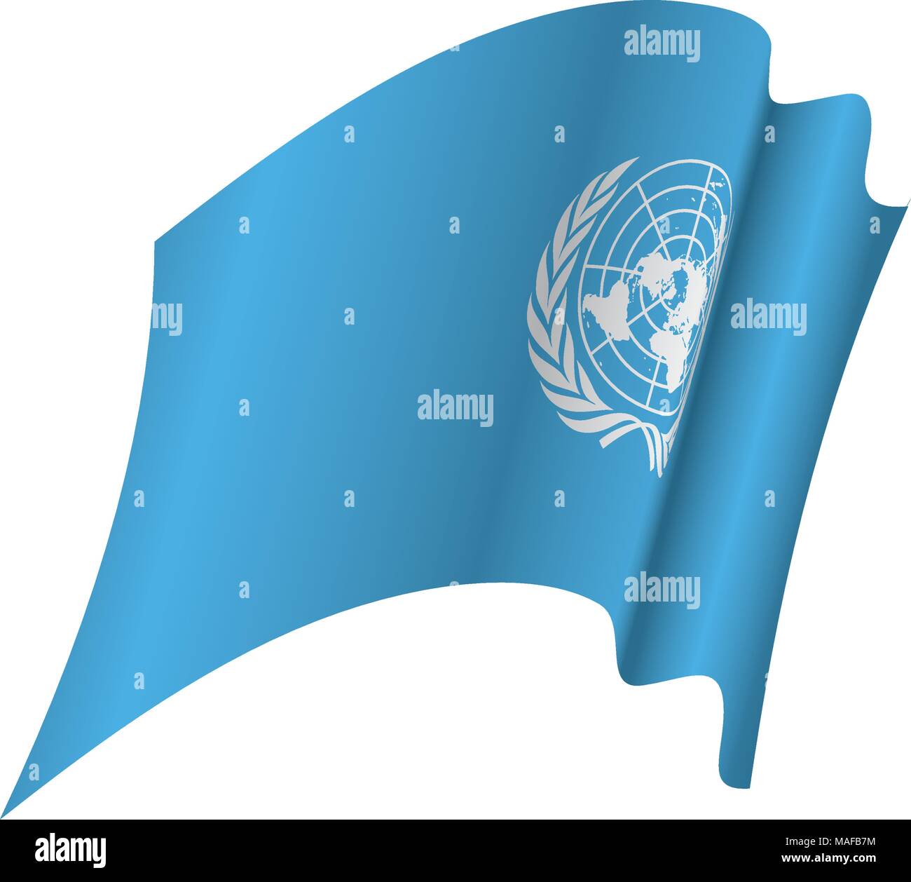 UN flag, vector illustration Stock Vector Image & Art - Alamy