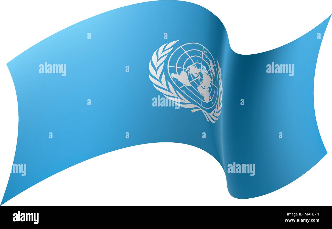 UN flag, vector illustration Stock Vector Image & Art - Alamy