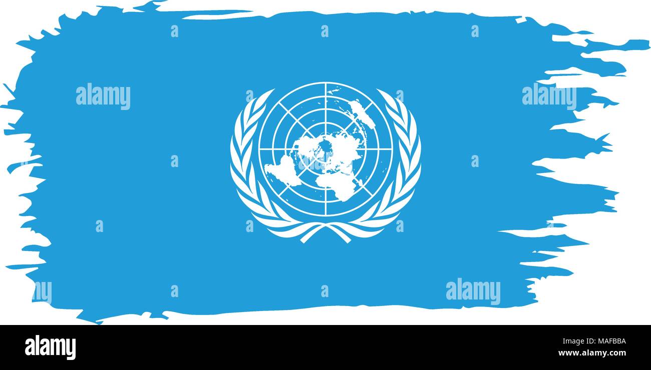 UN flag, vector illustration Stock Vector Image & Art - Alamy