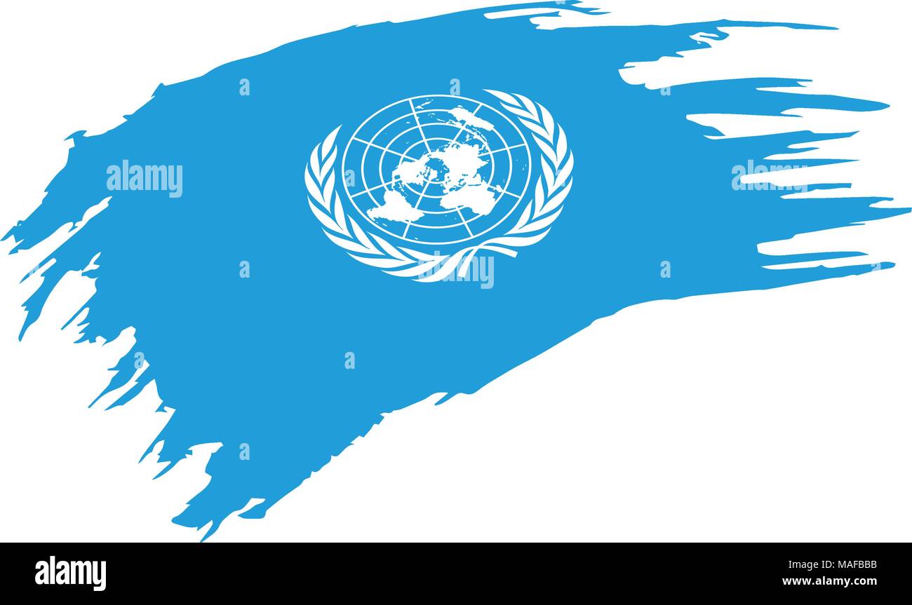 UN flag, vector illustration Stock Vector Image & Art - Alamy