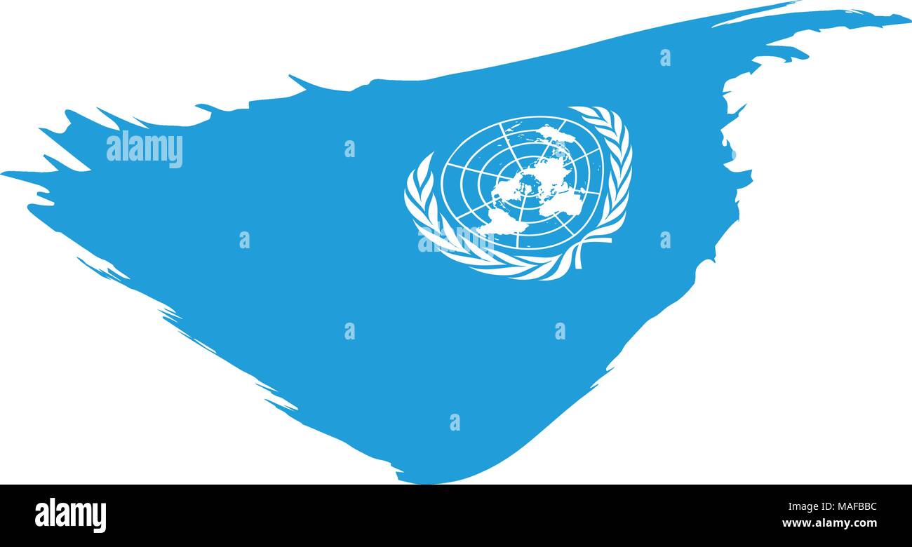 UN flag, vector illustration Stock Vector Image & Art - Alamy